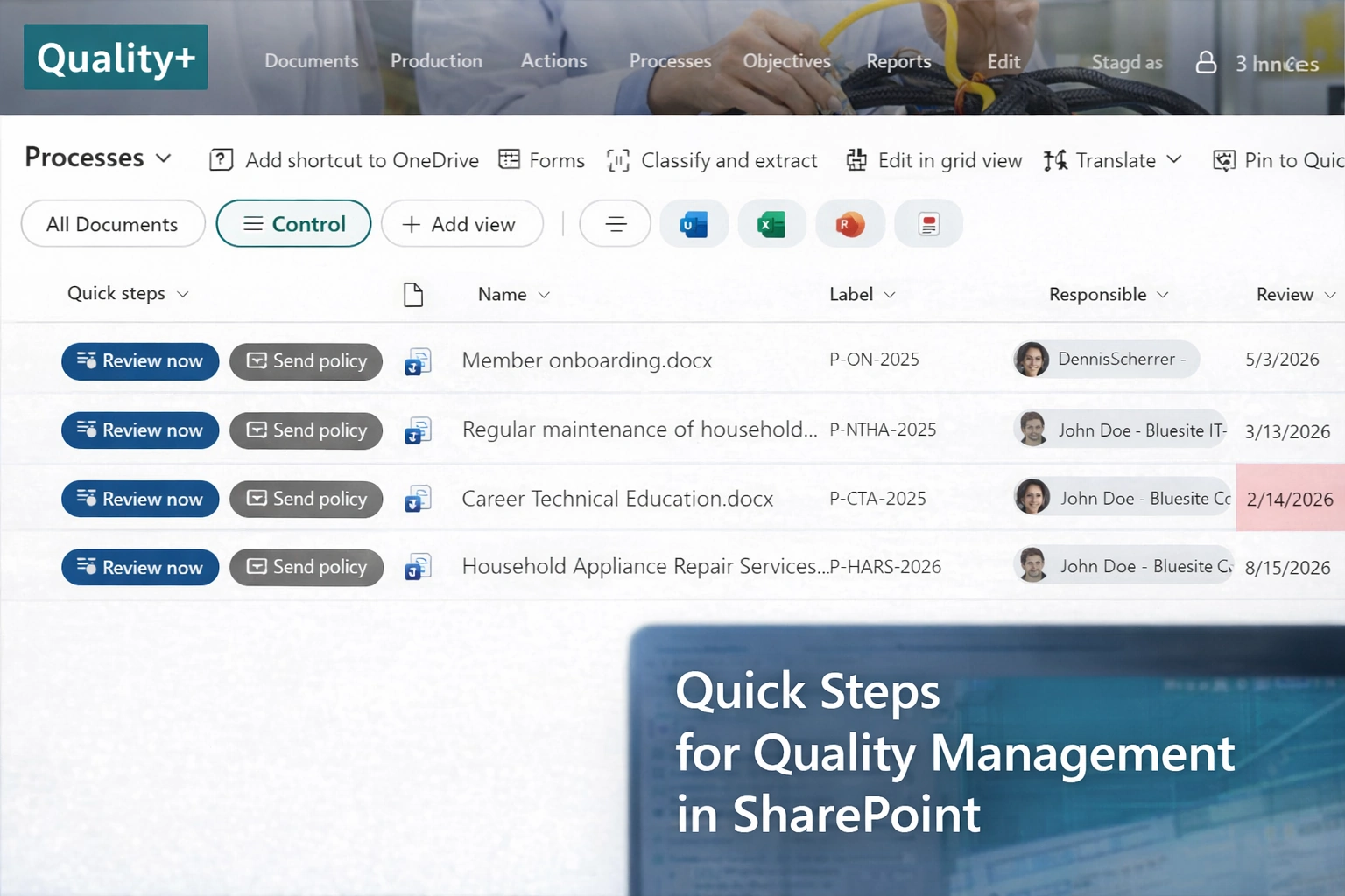 SharePoint Quick Steps for ISO 9001 Document Control | Practical Samples